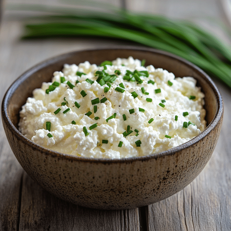Cottage Cheese with Chive Creamy, Fresh & High-Protein Herb Dip