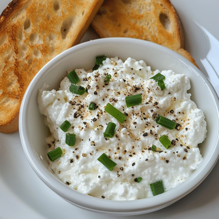 Cottage Cheese with Chive Creamy, Fresh & High-Protein Herb Dip